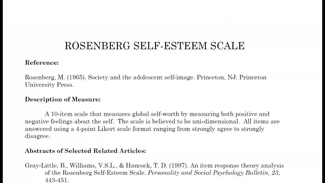 Making use of standardized scales in research - YouTube