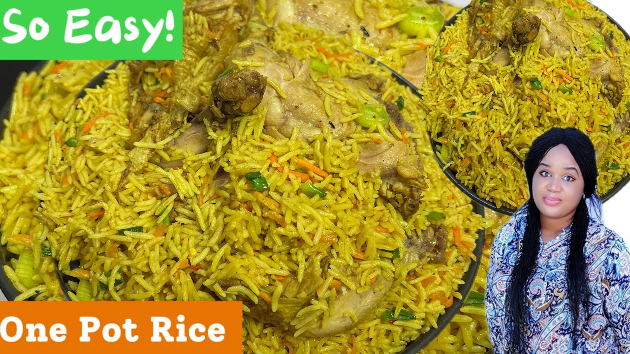 How to Make a One Pot Chicken Curry Rice - An Easy Rice Recipe - YouTube