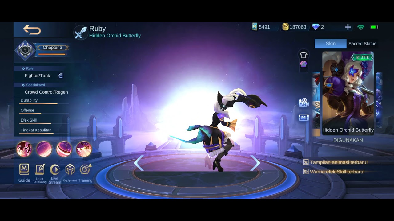 SKIN RUBY MOBILE LEGEND - YouTube