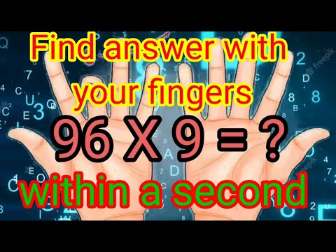 Learn 9th table from 1 to 100 with your fingers within a second - YouTube