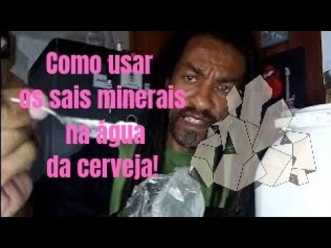 Vitamina C e sais cervejeiros. cloreto de cálcio, sulfato de magnésio ...