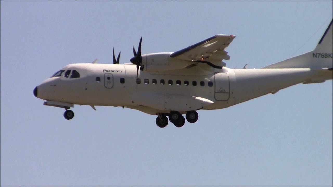 Airbus CN-235 Casa Persuader-Arrival to KPSM-June 2019 - YouTube