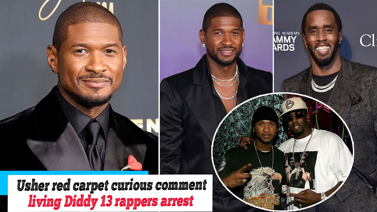 Star News: Usher emerges on red carpet after 'curious' comment about ...