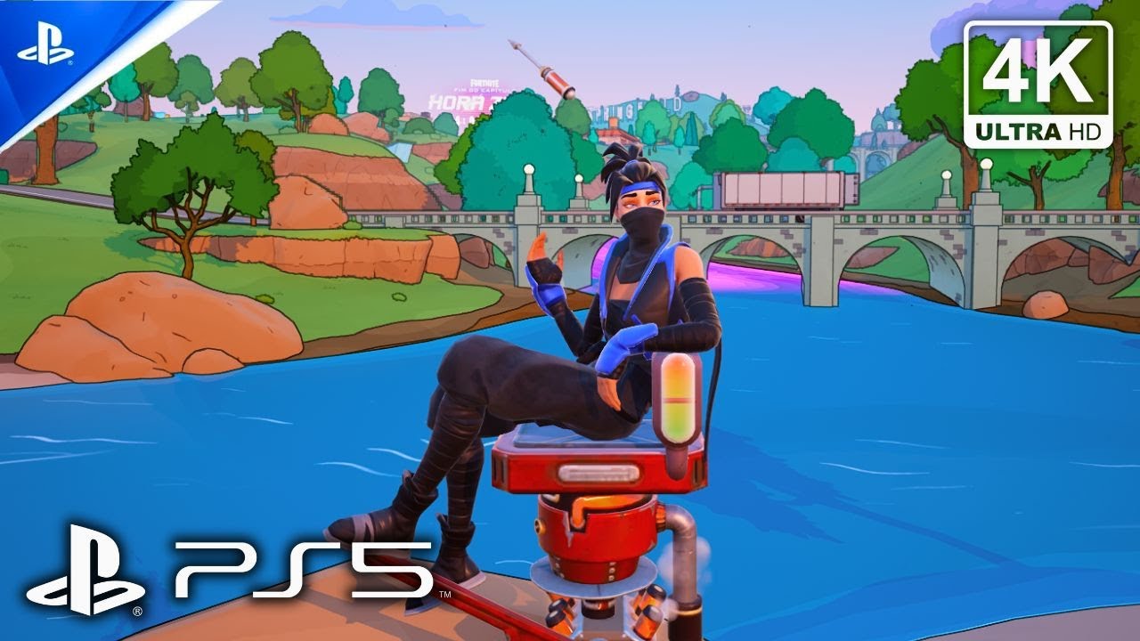 Fortnite (4K 60FPS) Realistic ULTRA GRAPHICS | Skin Blue Indigo Kuno ...