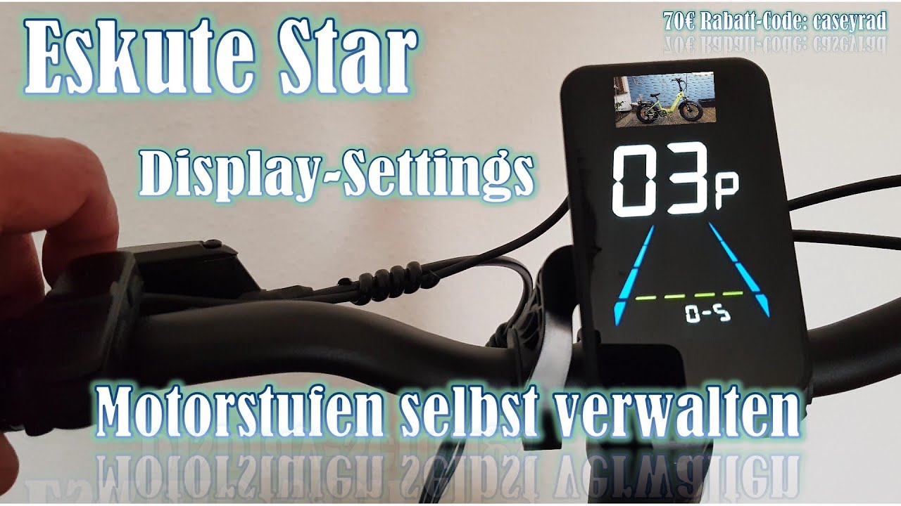 Motorunterstützung selbst einstellen - Eskute Star 2023 - Display ...