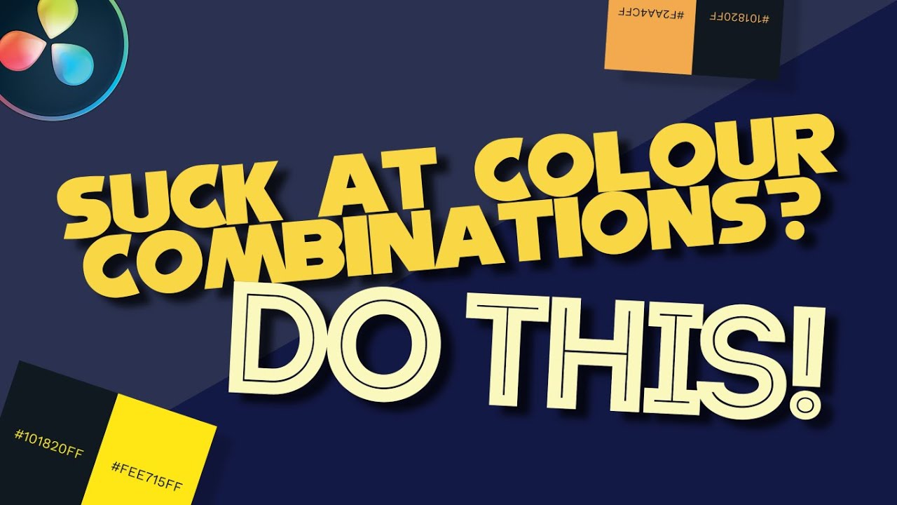 STEALING COLOURS! Perfect TITLE Colour Combinations the EASY way in ...