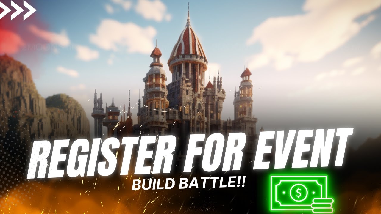 MINECRAFT EVENT | BUILD BATTLE | PARTICIPATE NOW | 1.2K PRIZE 🤑💵 - YouTube