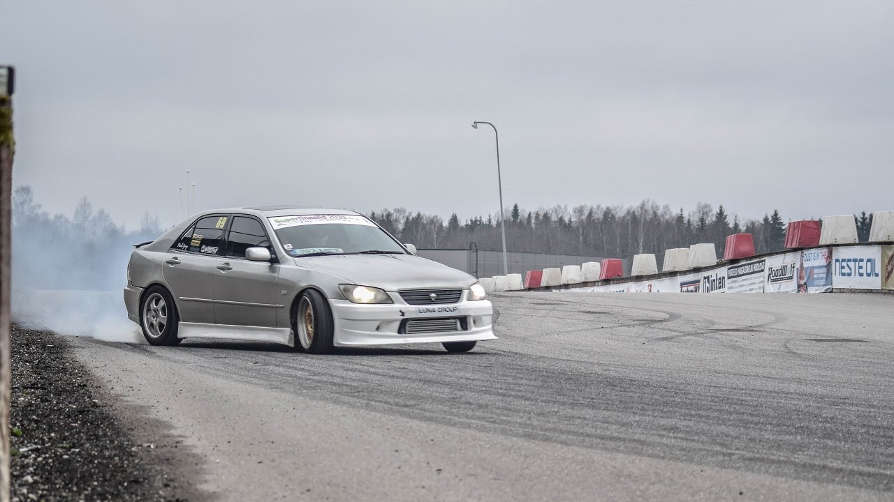 Lexus IS200 1GFE Turbo Drifting - YouTube