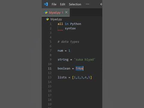 Python Syntax #shorts #coding - YouTube