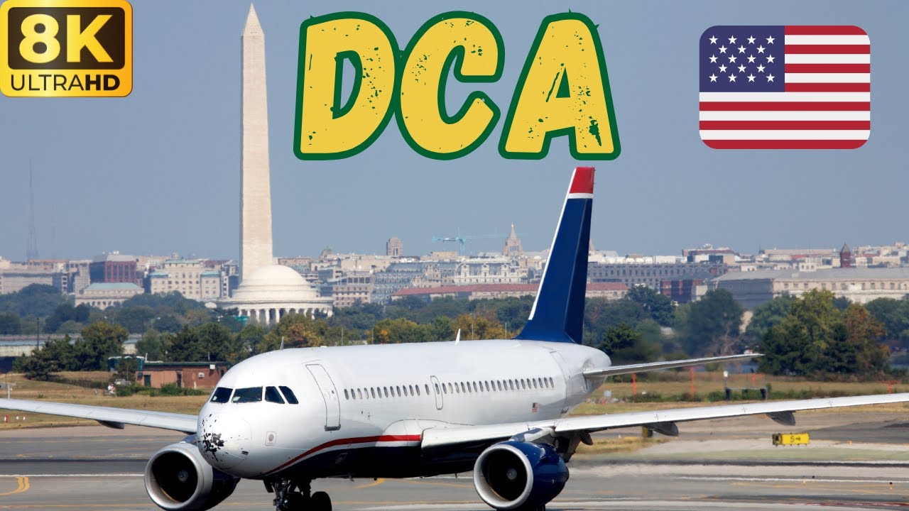 【8K】Ronald Reagan Washington National Airport (DCA): From Terminal 2 to ...
