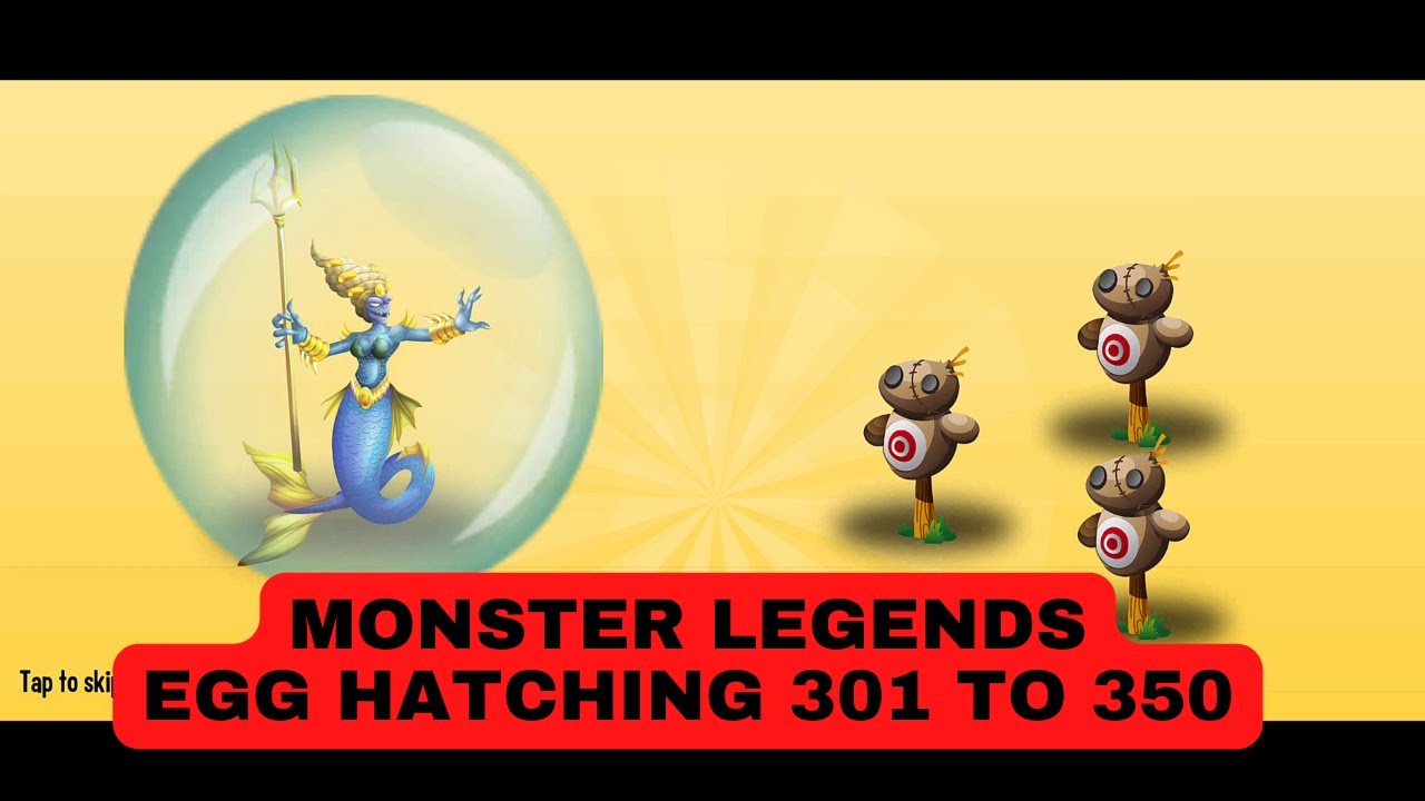 Monster Legends | Moster Egg Hatching from 301 to 350 | Gameplay ...