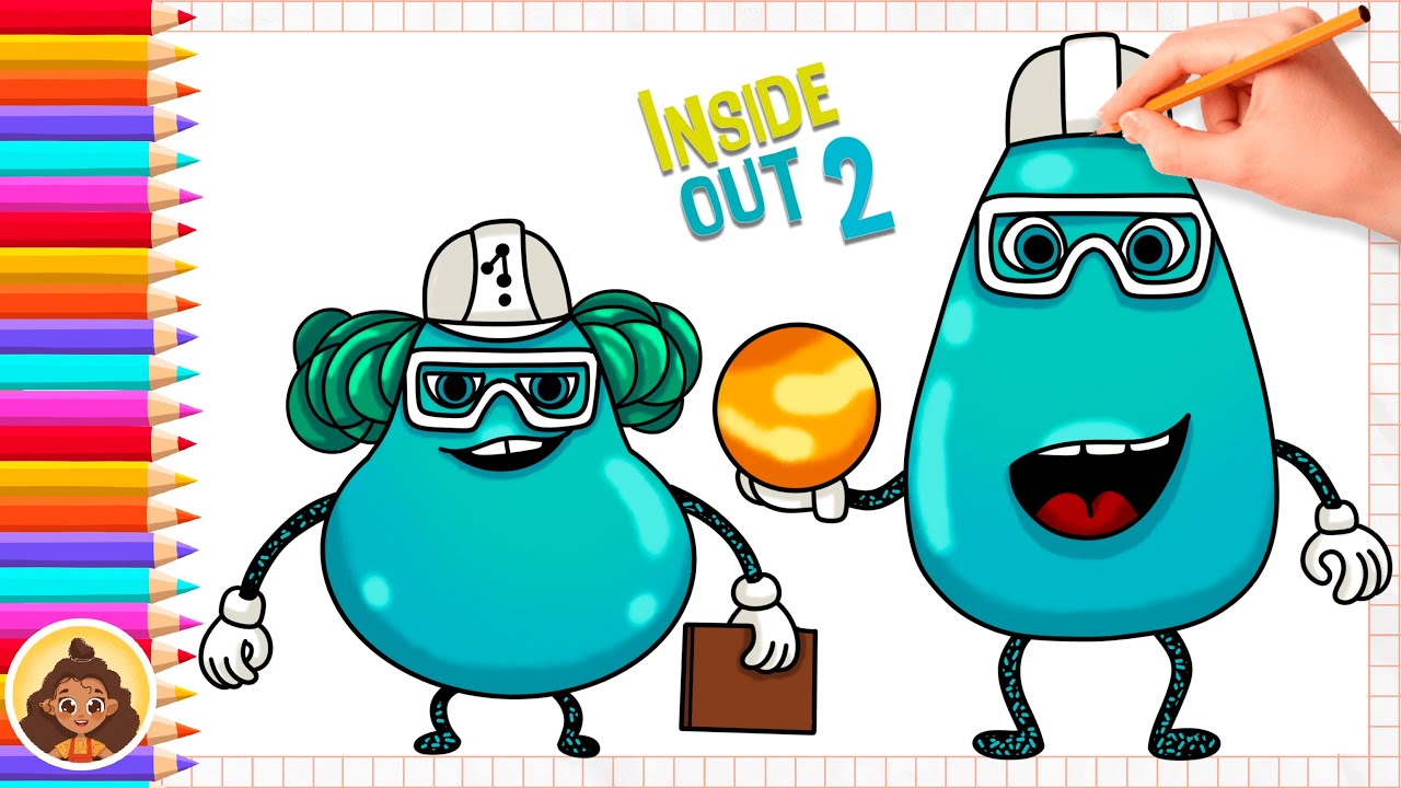 How to Draw Forgetters Paula and Bobby | from Inside Out 2 - YouTube