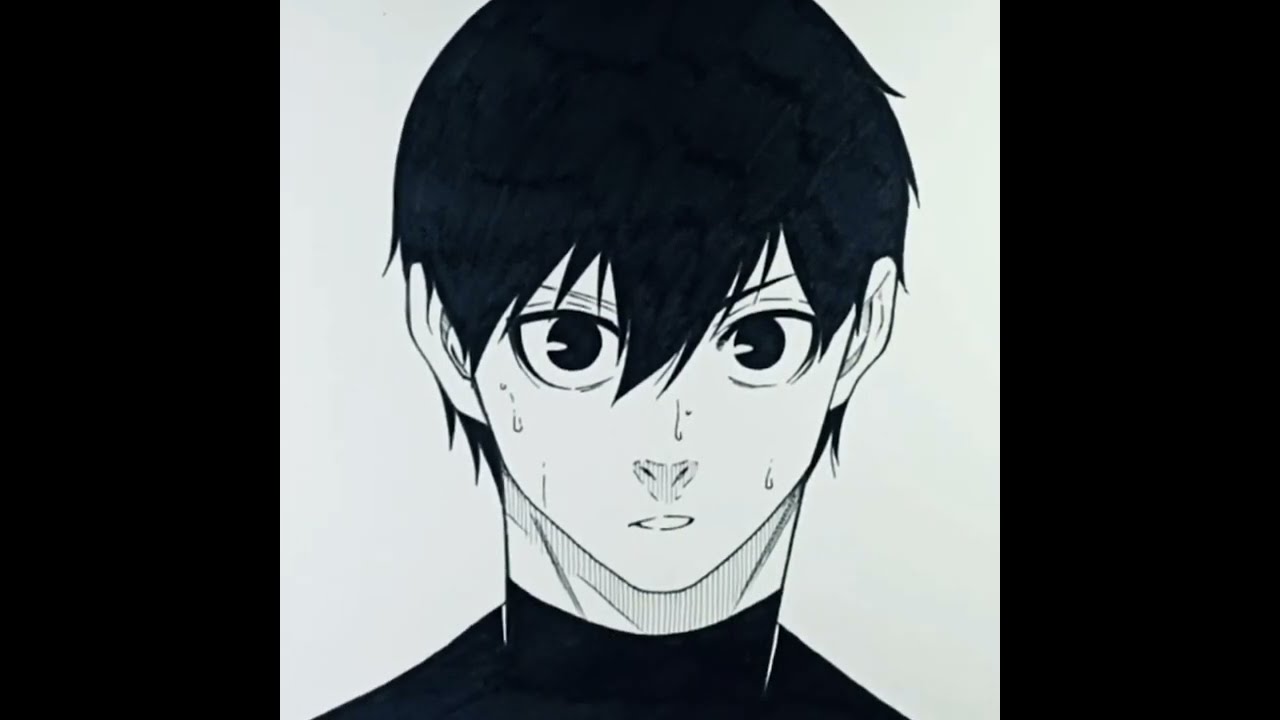 Drawing Isagi Yoichi from Blue Lock #shorts - YouTube