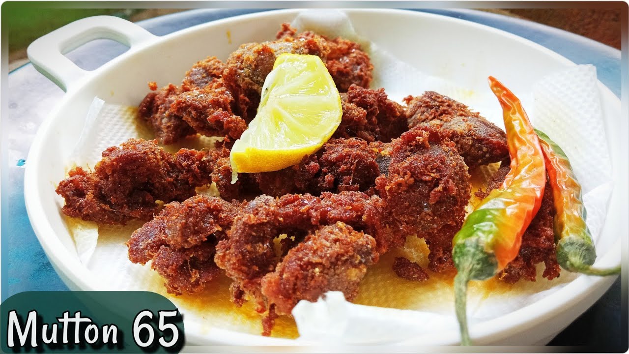 Mutton 65|crispy mutton recipe - YouTube