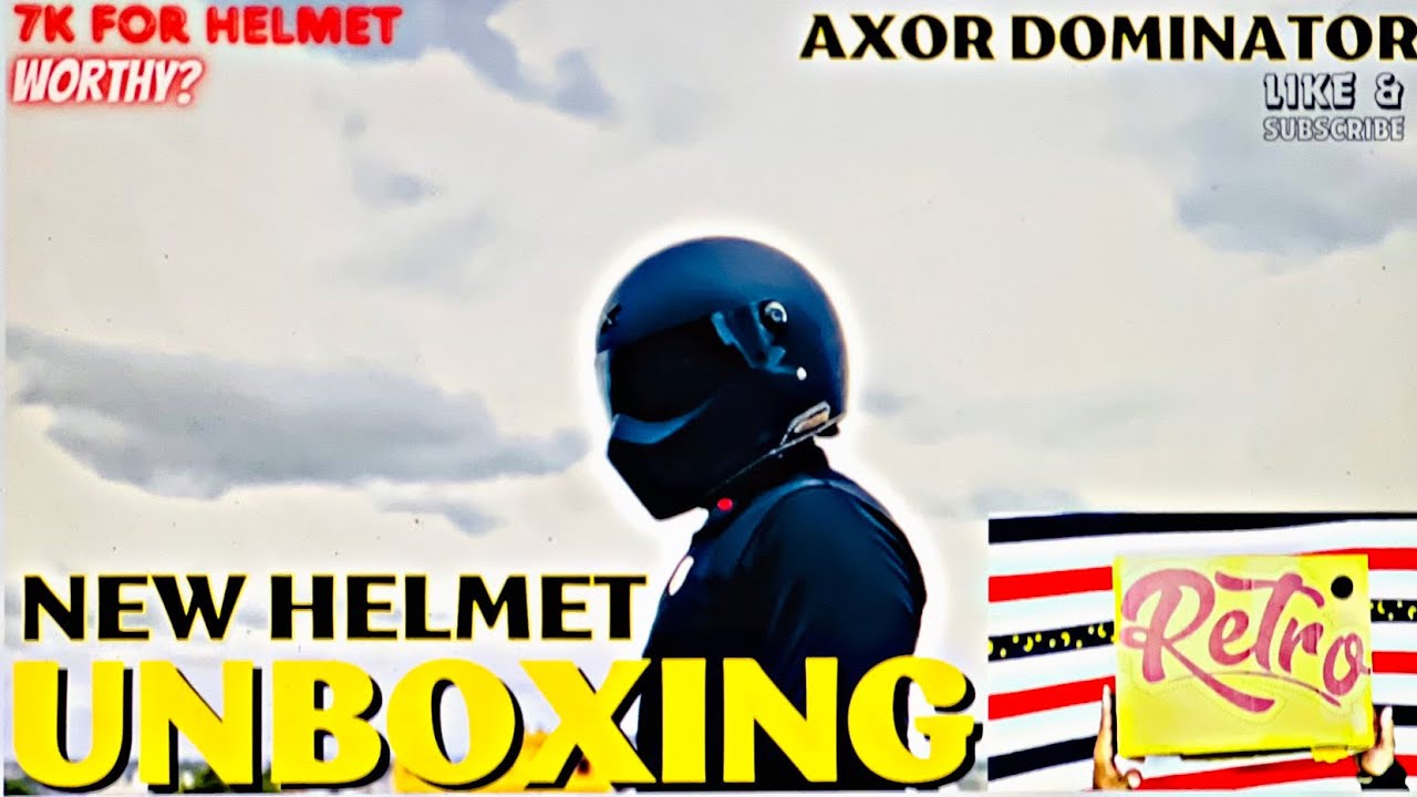 MY NEW HELMET🔥/AXOR DOMINATOR ️/UNBOXING/7K?😱/LOW VISIBILITY/😱CLASSY ...