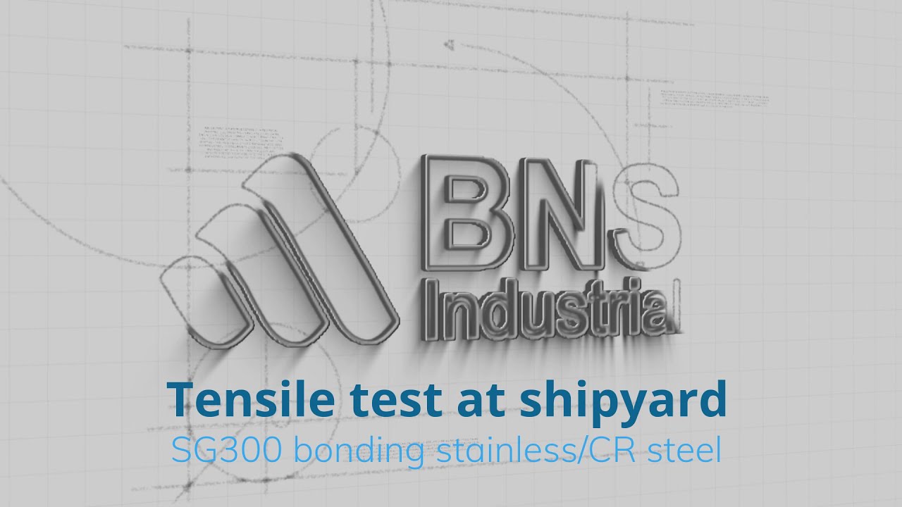 Tensile test at shipyard on SCIGRIP SG300 - YouTube