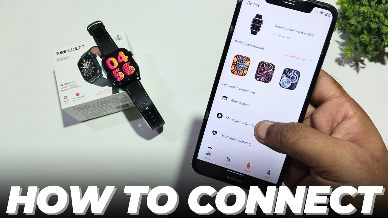 Fireboltt Atlas Smartwatch connect to phone | How to connect smartwatch ...