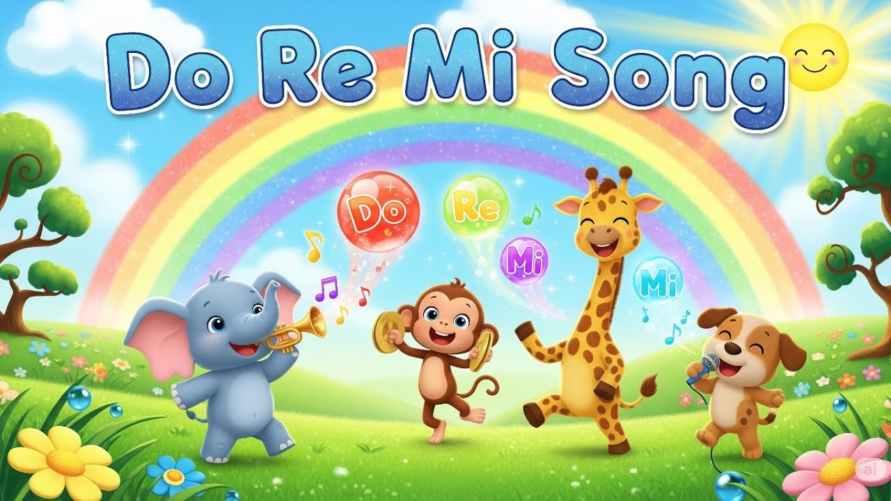 Do Re Mi Song for Kids | Baby Elephant & Friends Sing-Along 🎶 - YouTube