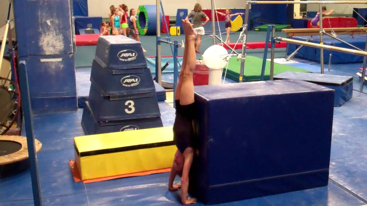 Handstand Drill with Block - YouTube