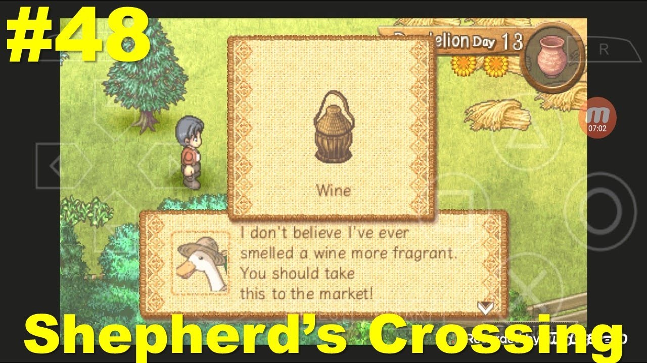 Shepherd's Crossing PSP Gameplay #48 Wine, Radish - YouTube