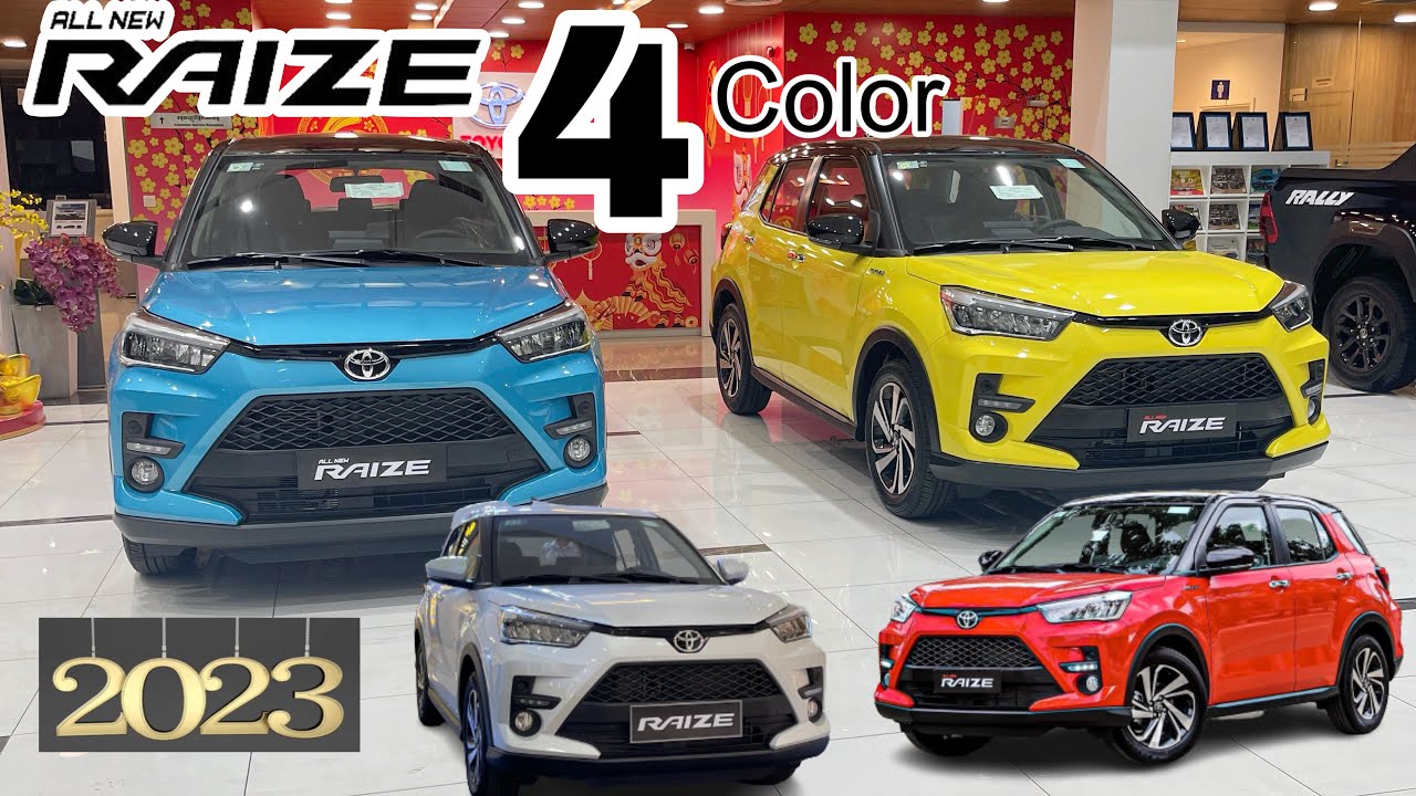 Toyota Raize 2023 New arrivals 4 Color [Blue, Yellow, White Peal, Red ...
