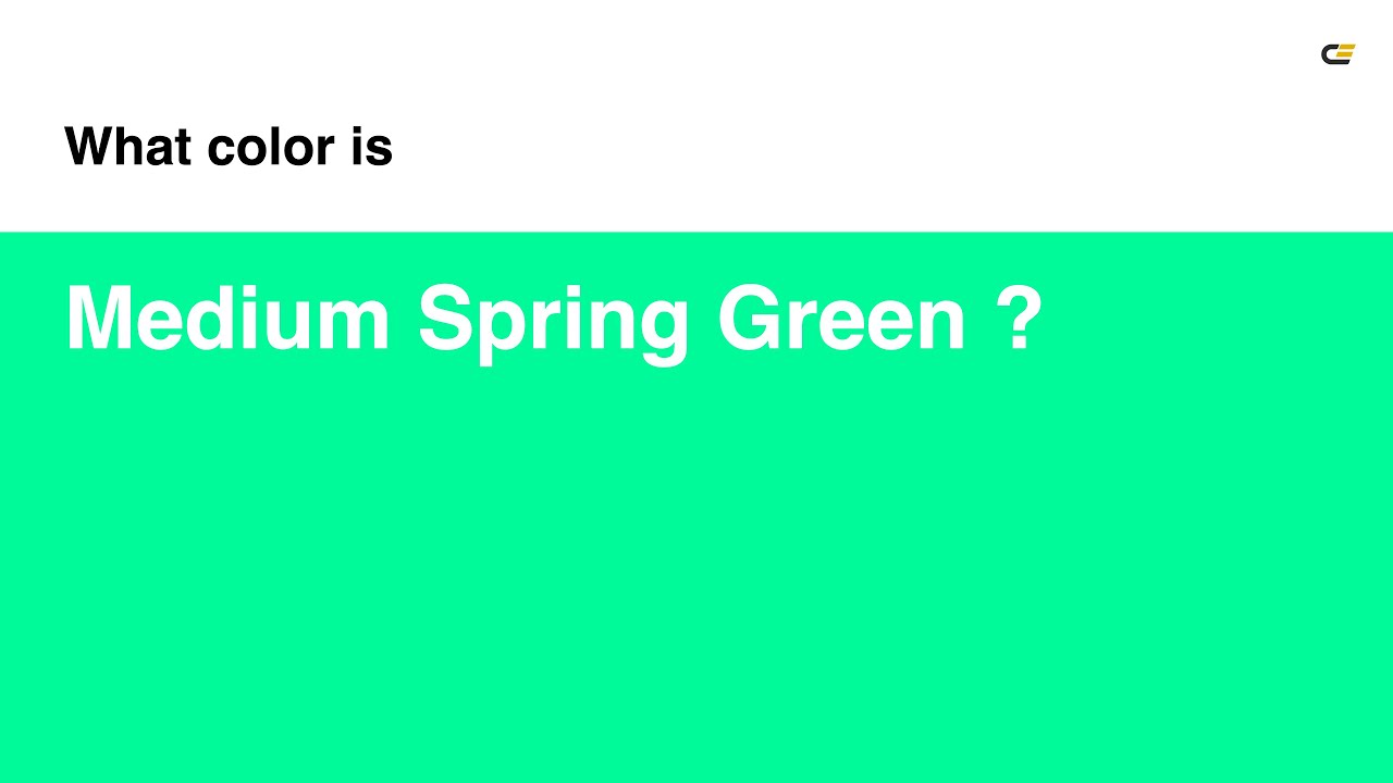 Medium Spring Green color #00fa9a hex color - Green color - Warm color ...