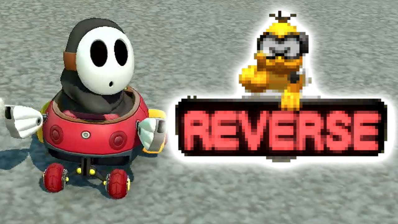 Mario Kart 8 Deluxe, but we all drive BACKWARDS! - YouTube