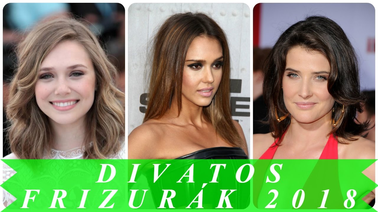 Divatos női frizurák 2018 - YouTube