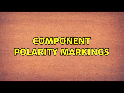 Component polarity markings - YouTube