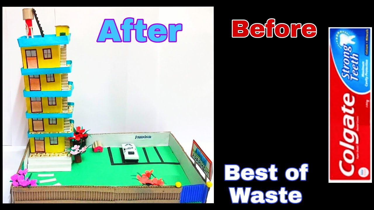 Colgate Box Building Craft | Waste Of The Best Craft Idea | How To Make ...