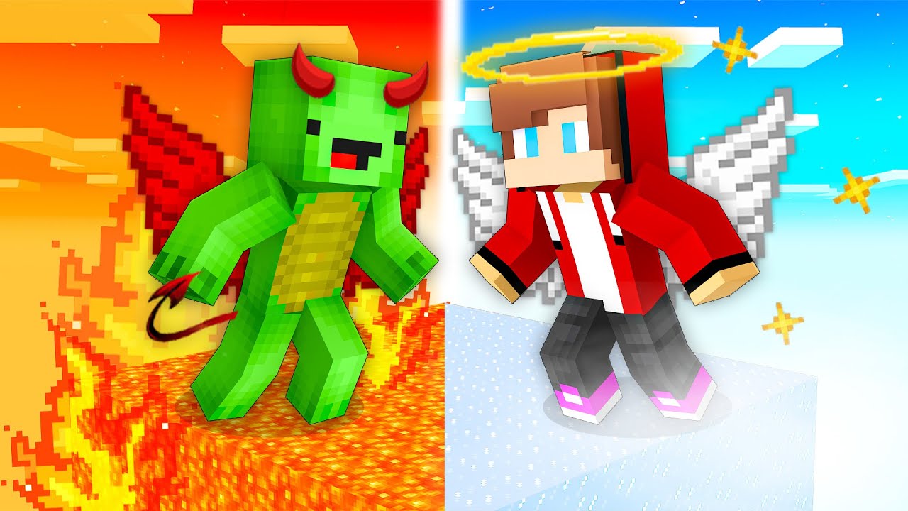 Mikey DEVIL vs JJ ANGEL Survival Battle in Minecraft ! - Maizen - YouTube