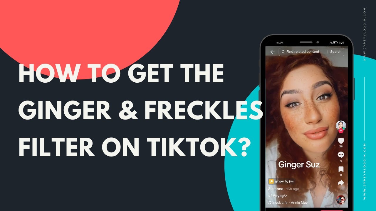 How to get the Ginger & Freckles filter on TikTok - YouTube