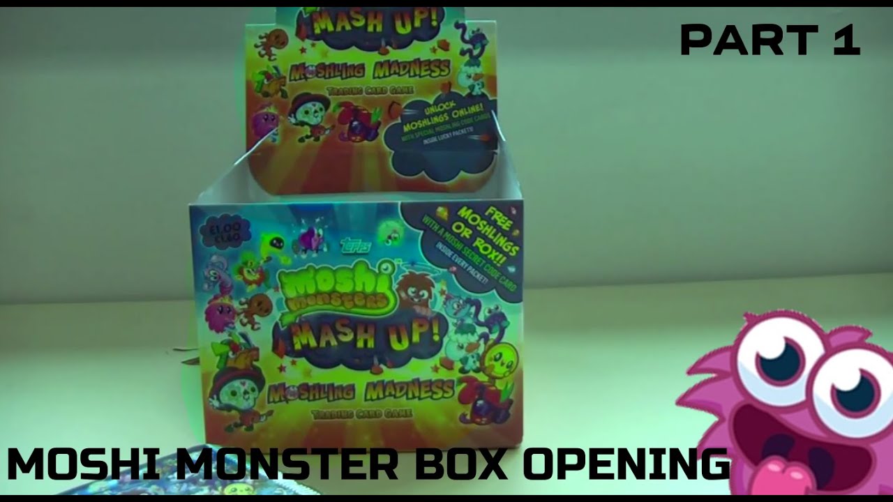 Moshi Monsters Mash up Series 4 Moshling Madness FULL BOX OPENING (part ...