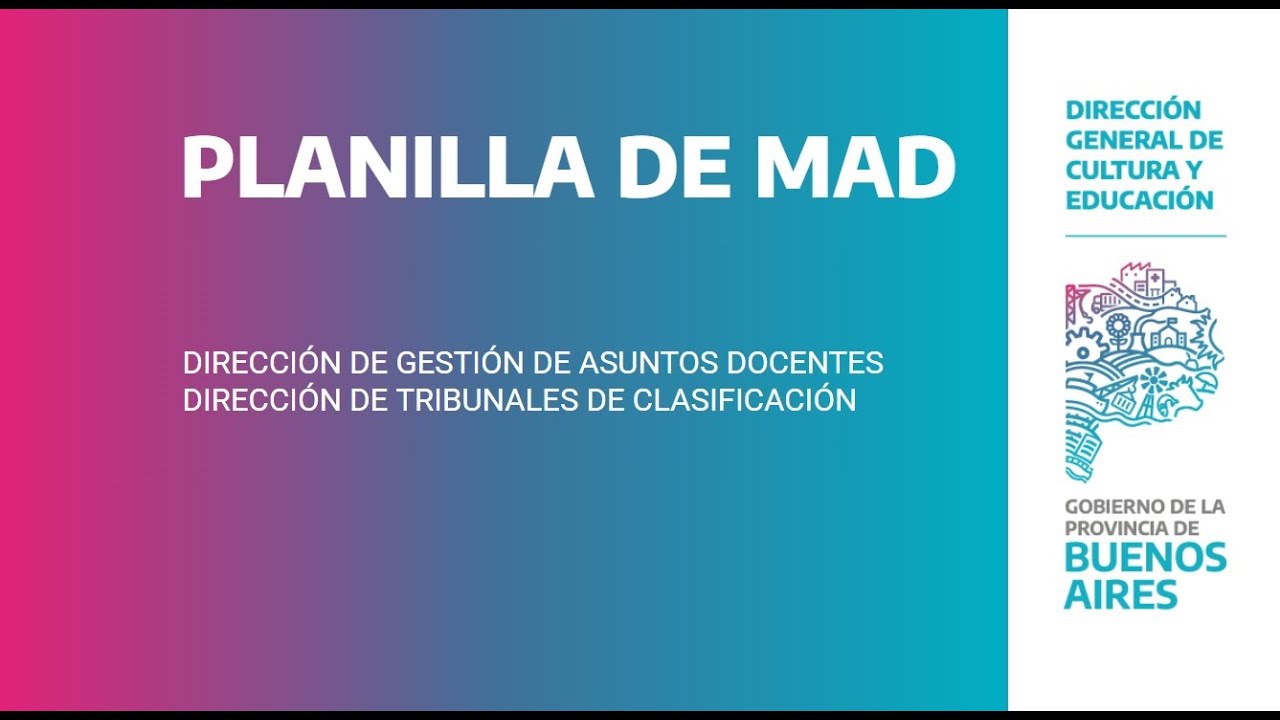 PLANILLA DE MAD - YouTube