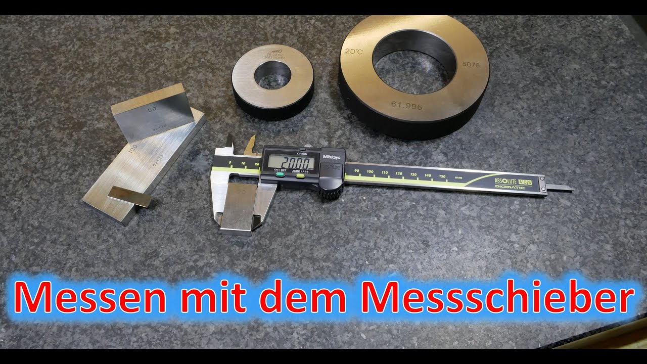 How to: Messen mit dem Messschieber - YouTube