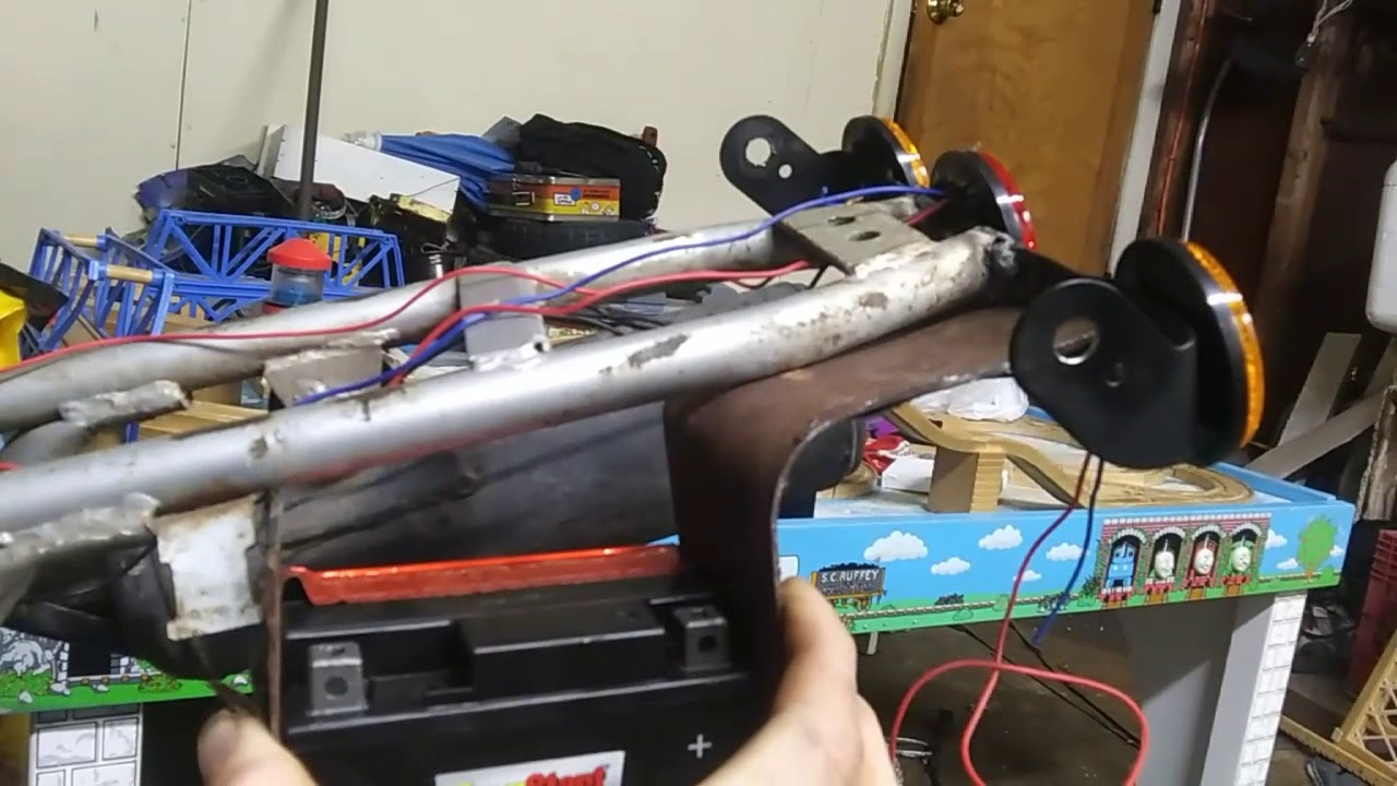 Battery box for street legal pit bike project - YouTube