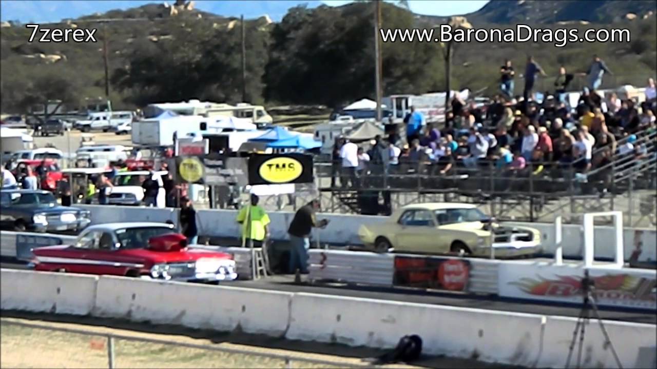 1961 Chevrolet Impala Drag Racing Barona Drag Strip 11-30-2013 - YouTube