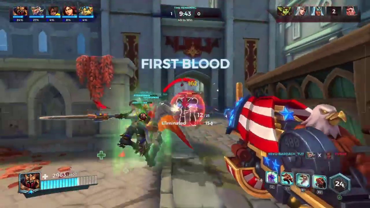 using every american weapon in paladins - YouTube