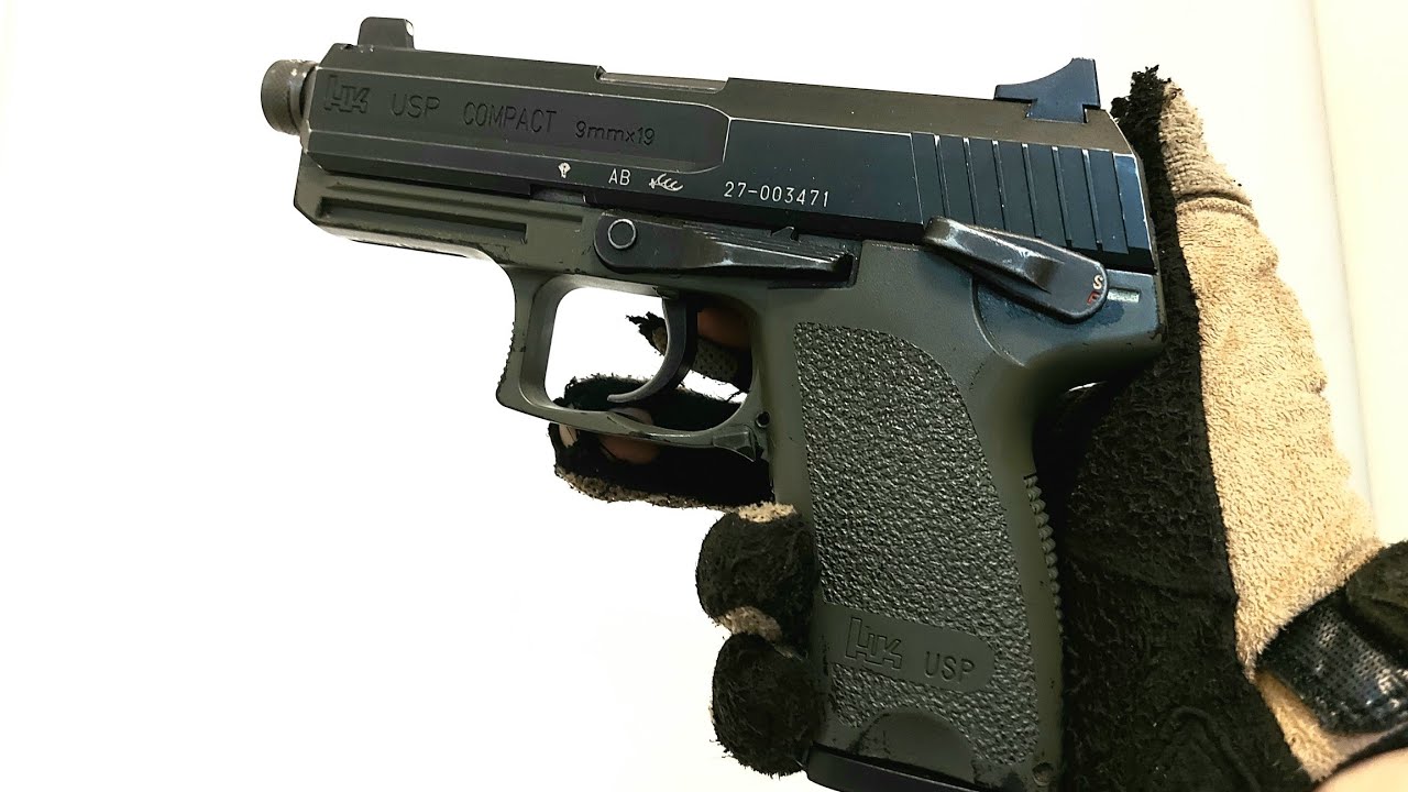 USP Compact Tactical Reload | Surpressed pov Reload drill asmr sound ...