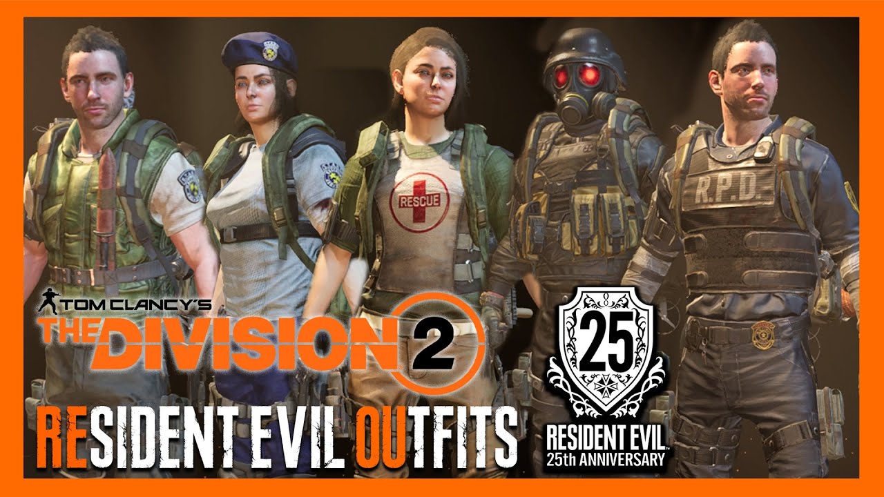 THE DIVISION 2 x RESIDENT EVIL - Leon, Chris, Jill, Rebecca, & HUNK ...