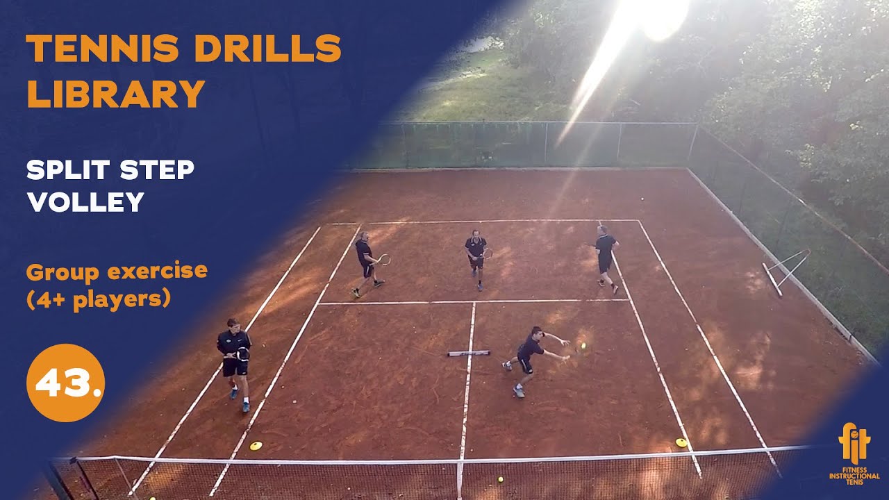 GROUP DRILLS - SPLIT STEP AND VOLLEY - YouTube