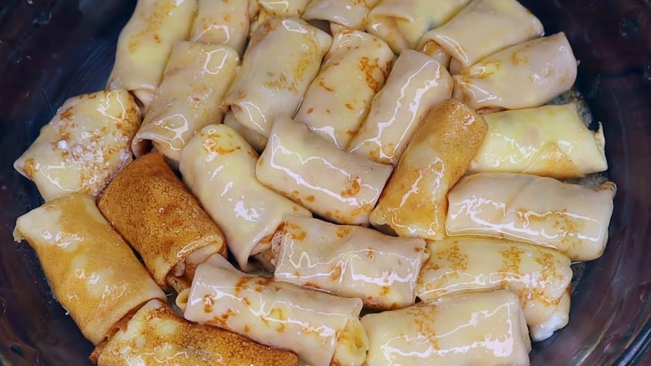 НАЛИСНИКИ 🥞 самый вкусный рецепт блинчиков с творожной начинкой Youtube