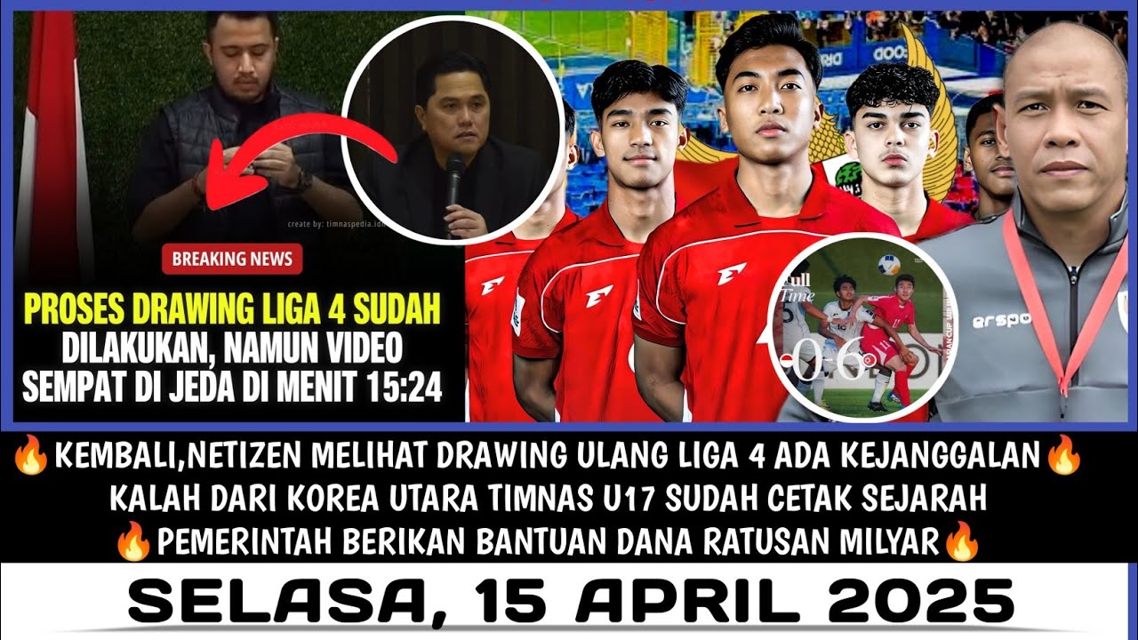 🔥KEMBALI,NETIZEN MELIHAT DRAWING ULANG LIGA 4 ADA KEJANGGALAN~KALAH ...