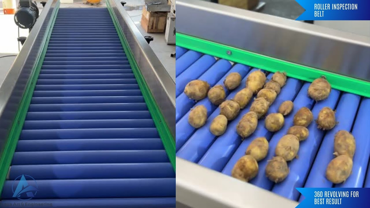 Roller Inspection Conveyor Belt | Roller Conveyor | Inspection Belt ...