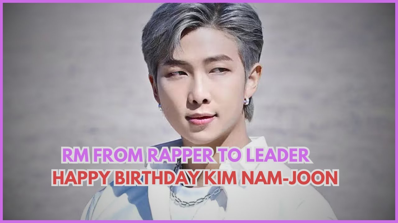 RM From Rapper to Leader The Remarkable Journey of Kim Namjoon #rm #bts ...