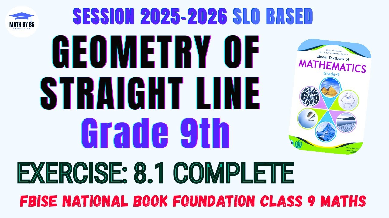 Ex 8.1 Complete class 9 || Geometry of straight line || math NBF - YouTube