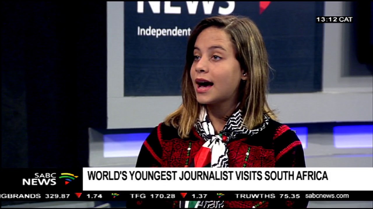 World's youngest journalist, Janna Jihad visits SA - YouTube
