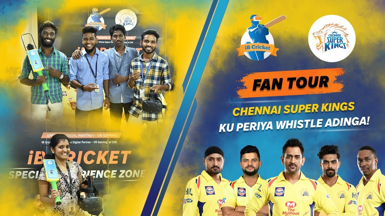 Fans playing cricket with CSK Stars | CSK - iB Cricket Fan Tour | MS ...