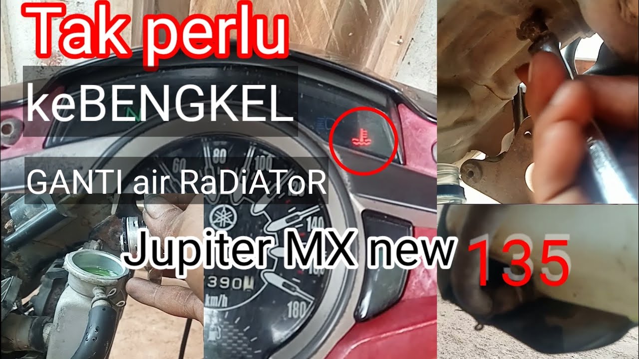 cara mengganti air radiator Jupiter MX new 135 @tadamurachanel1923 ...