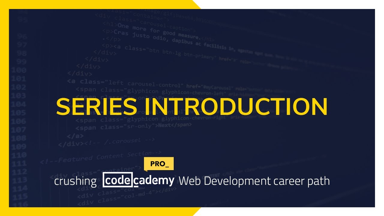 Crushing Codecademy PRO WEB DEVELOPMENT career path Challenge - Series Introduction - YouTube